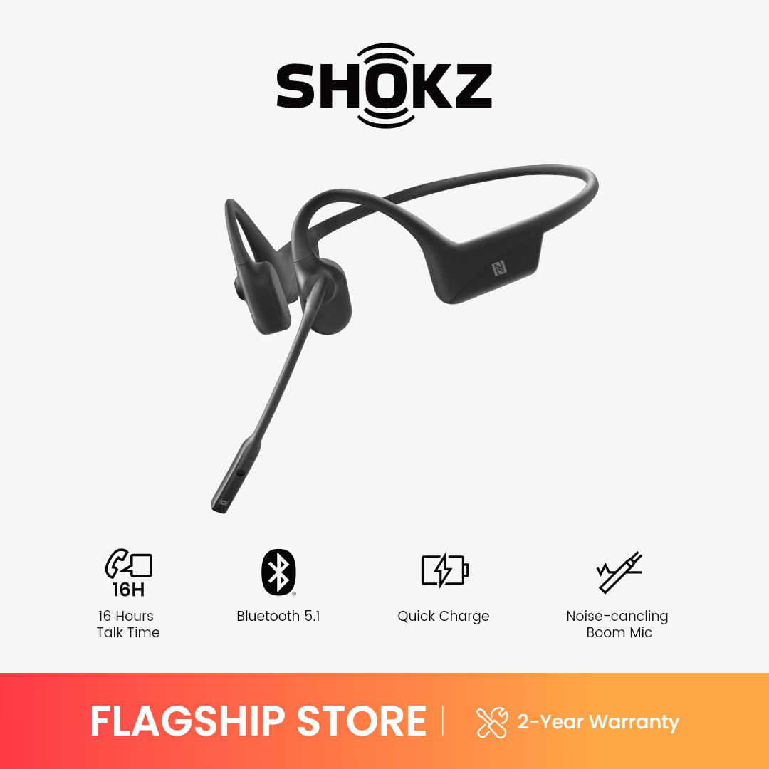 Shokz OpenComm Wireless Bone Conduction Headsets | Lazada PH
