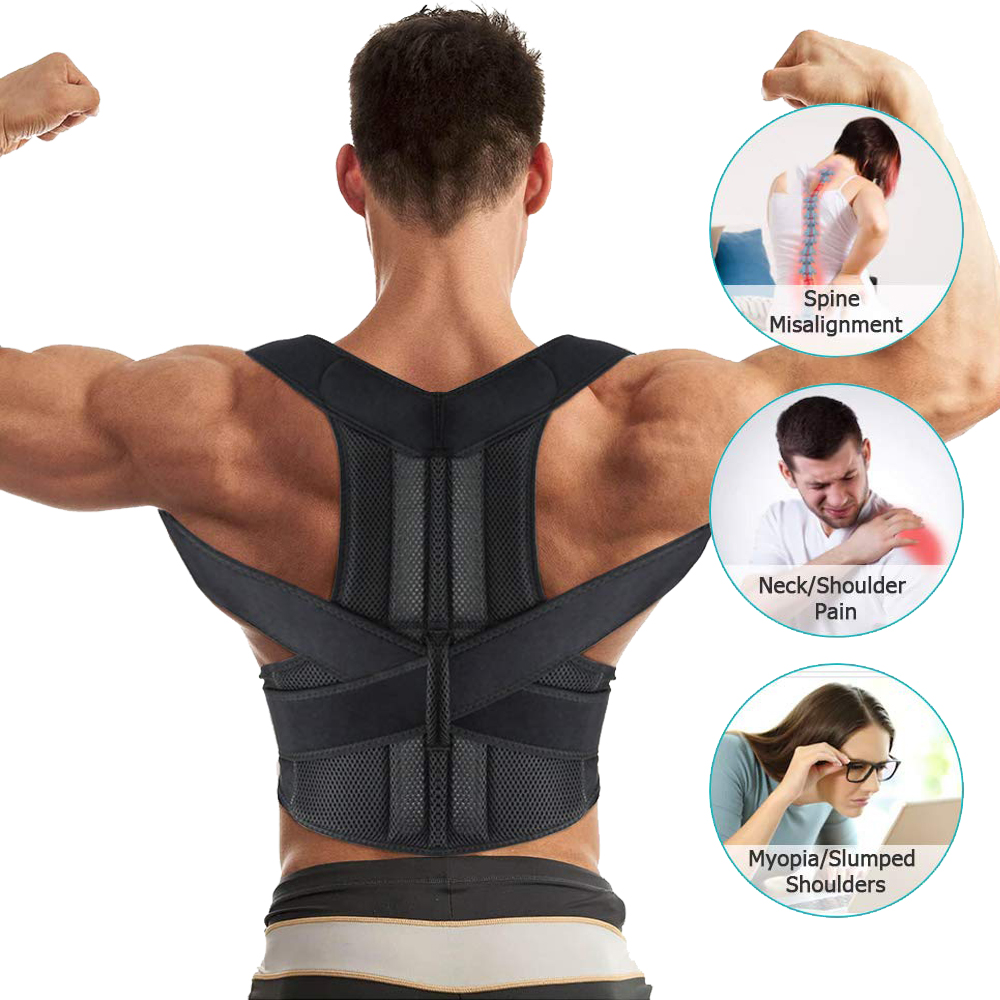Back Straightener Posture Corrector for Men Adjustable Spine Back ...