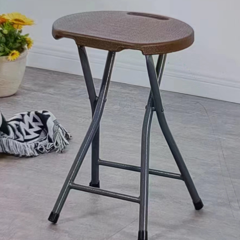 Portable Folding Chair 18.1 inch Heavy Duty Fold up Stool Metal and ...