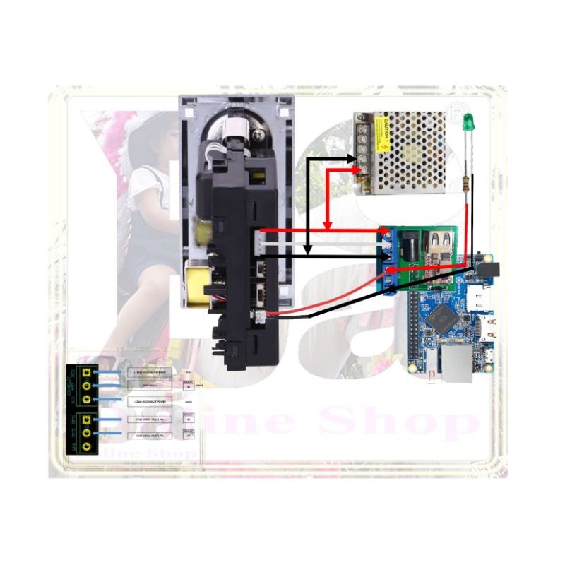 Universal mini Custom Board V1.0 for OPI one PC/RPI (LPB / ADO / IWIFI ...