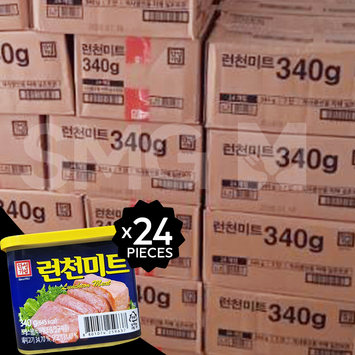 Hansung Korean Luncheon Meat 340g x 24 (1 Box) | Lazada PH