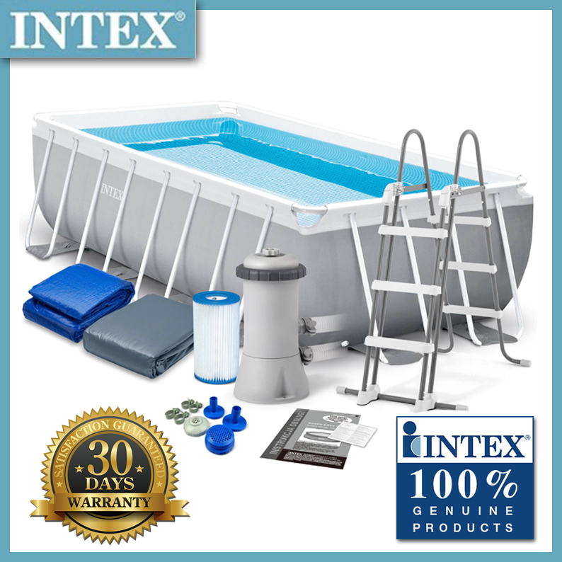 Intex 26792 Prism Frame Rectangular Pool 4.88m x 2.44m x 1.07m | Lazada PH