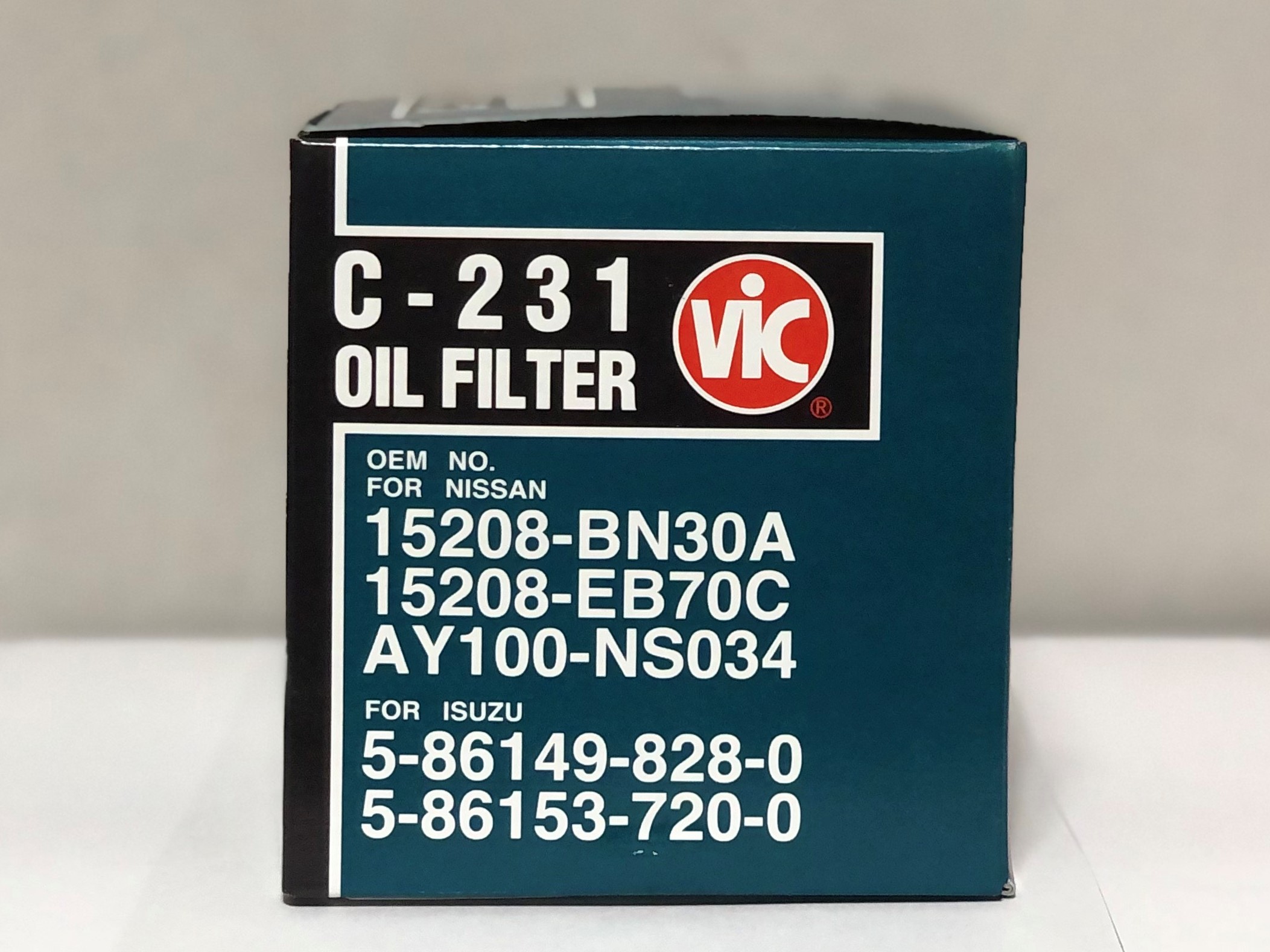 VIC Oil Filter C-231 for Nissan Navara, Nissan NP300, Nissan NV350 ...