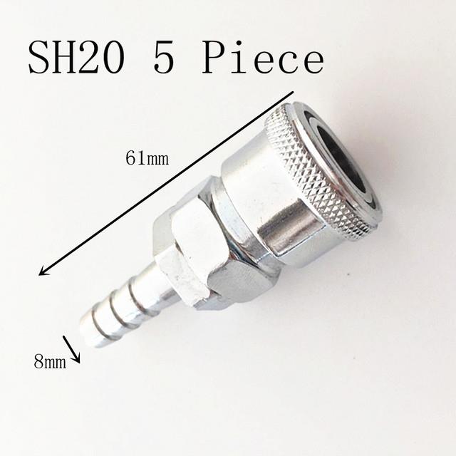 5 Sets Pneumatic fitting C type SH20 PH20 Quick connector High pressure ...