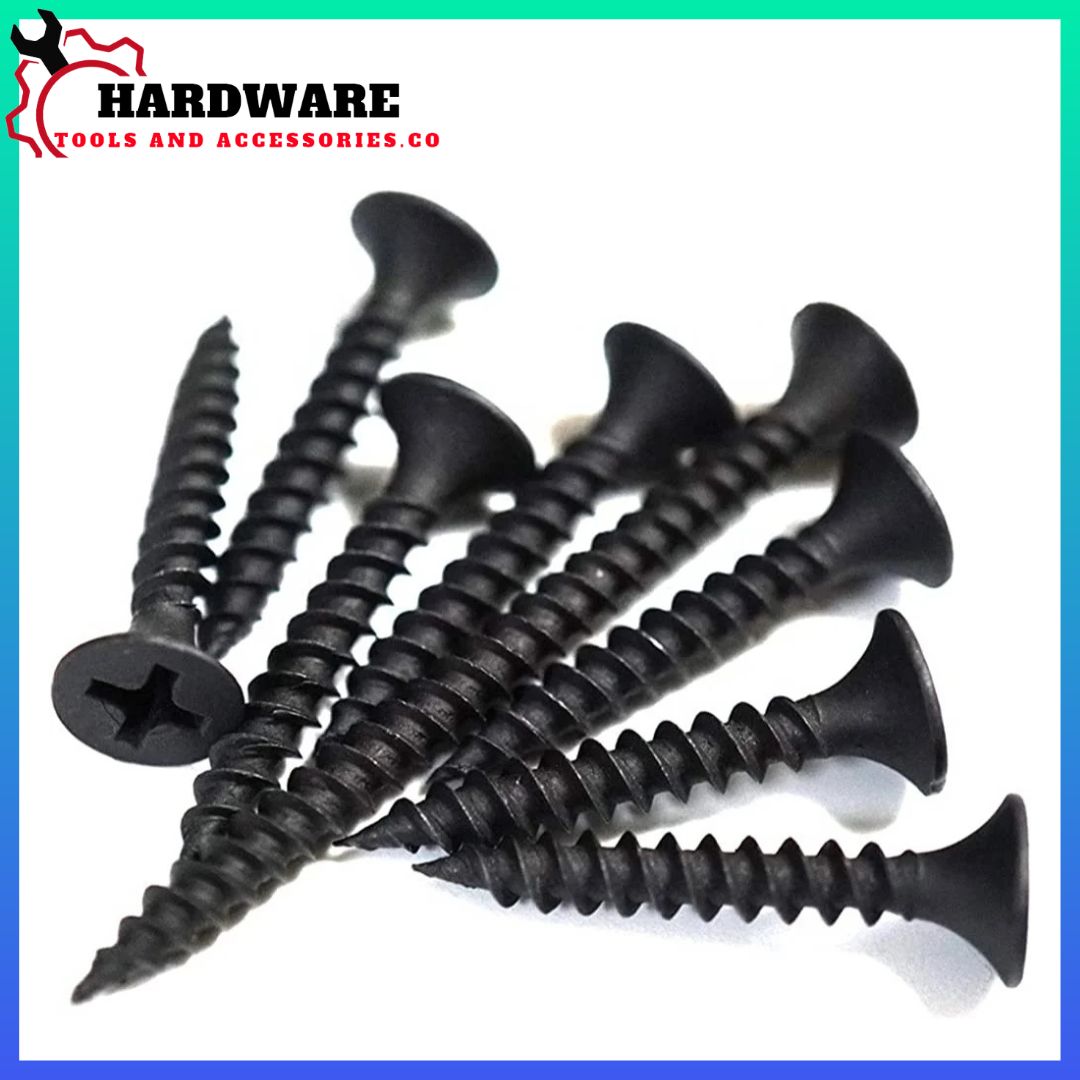 100 PCS Gypsum Black Screw for Wood and for Metal Self-tapping Screw 1 ...