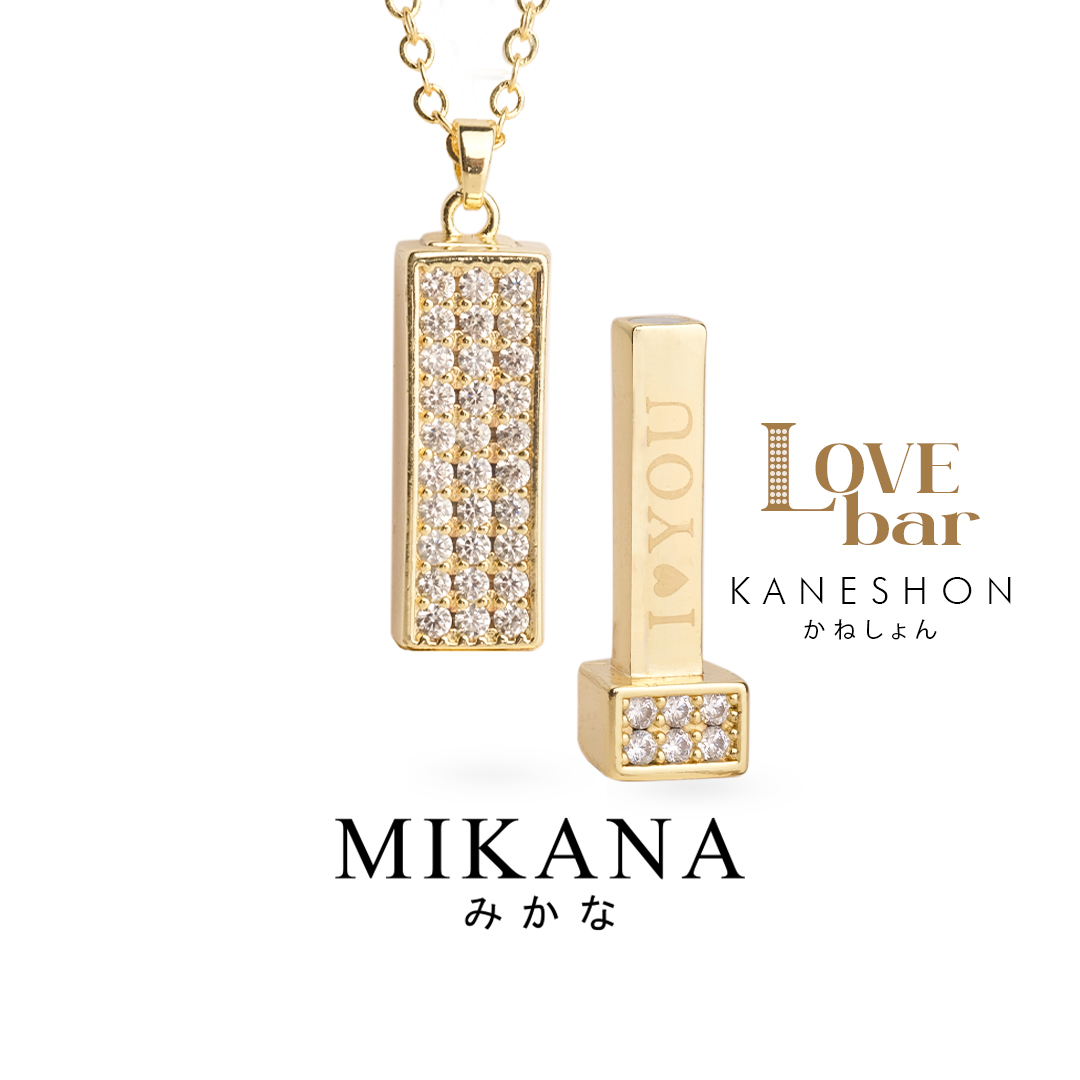 Mikana Valentines Love Stone 18k Gold Plated Projector Pendant Necklace Collection Accessories ...