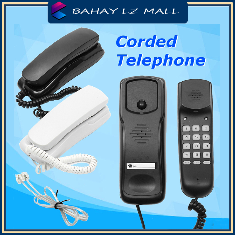 【COD】Wall Mount Small Corded Telephone Fixed Landline with Speed Dial ...