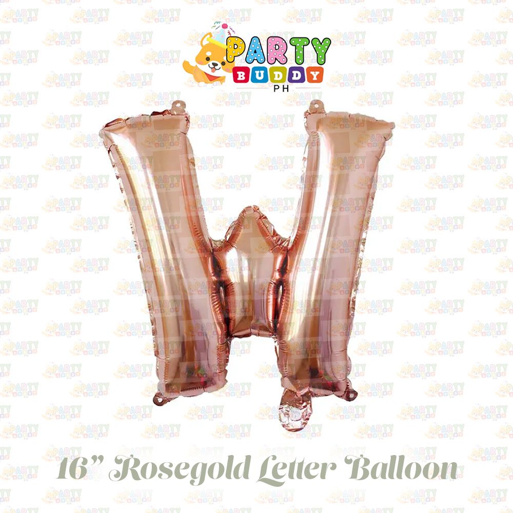 16 inch Letter Number and Symbol Foil Balloon Rosegold 16 inches sold ...