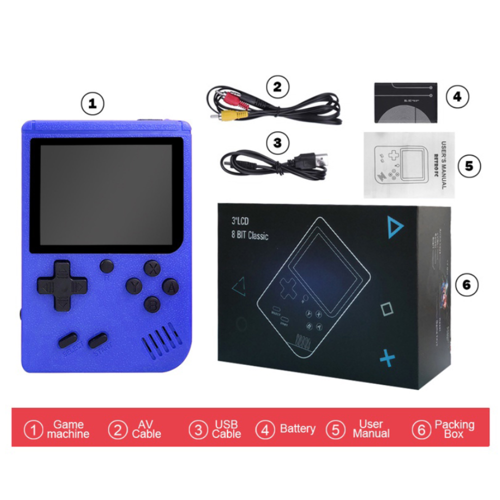 New 3 Inch Retro Gameboy 400 In 1 Retro Game Video Handheld Game ...