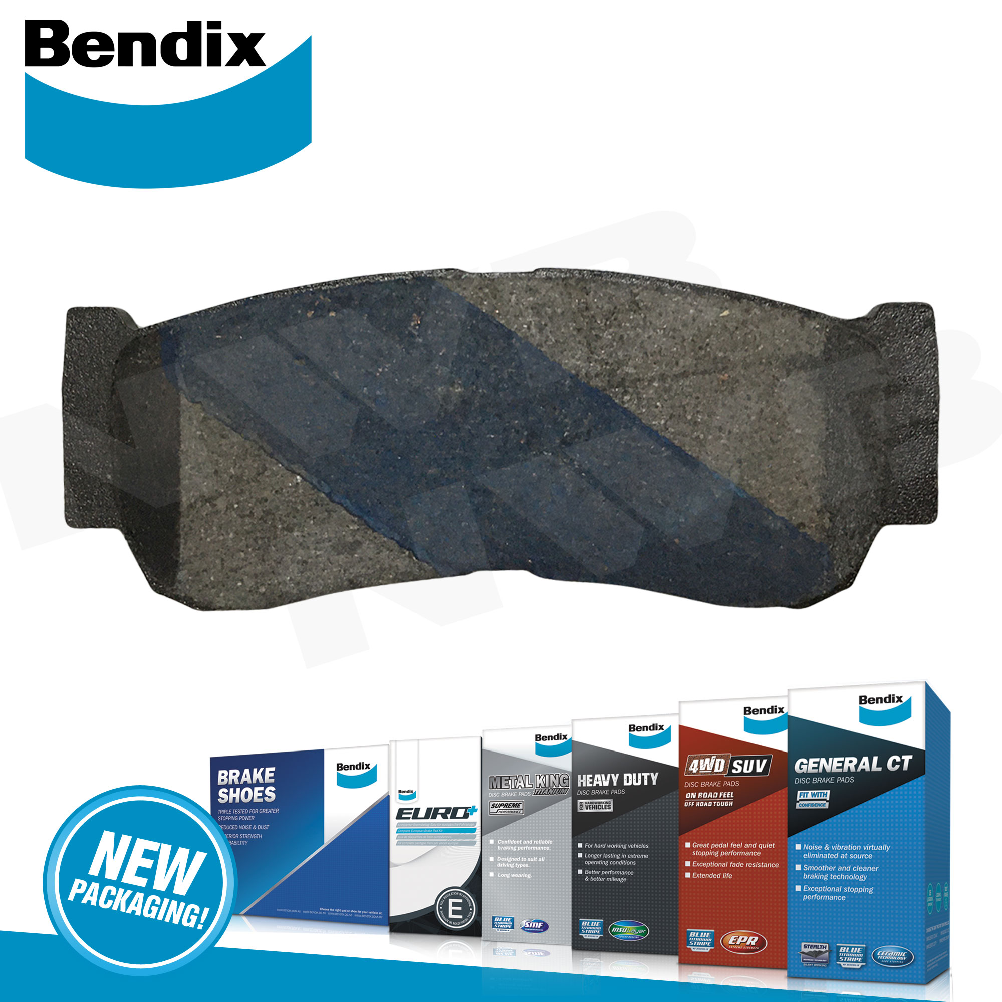 Bendix Brake Pads Rear Set 4WD for Hyundai Starex 2003-2006 and Santa Fe 2006-2010 (DB2035 ...