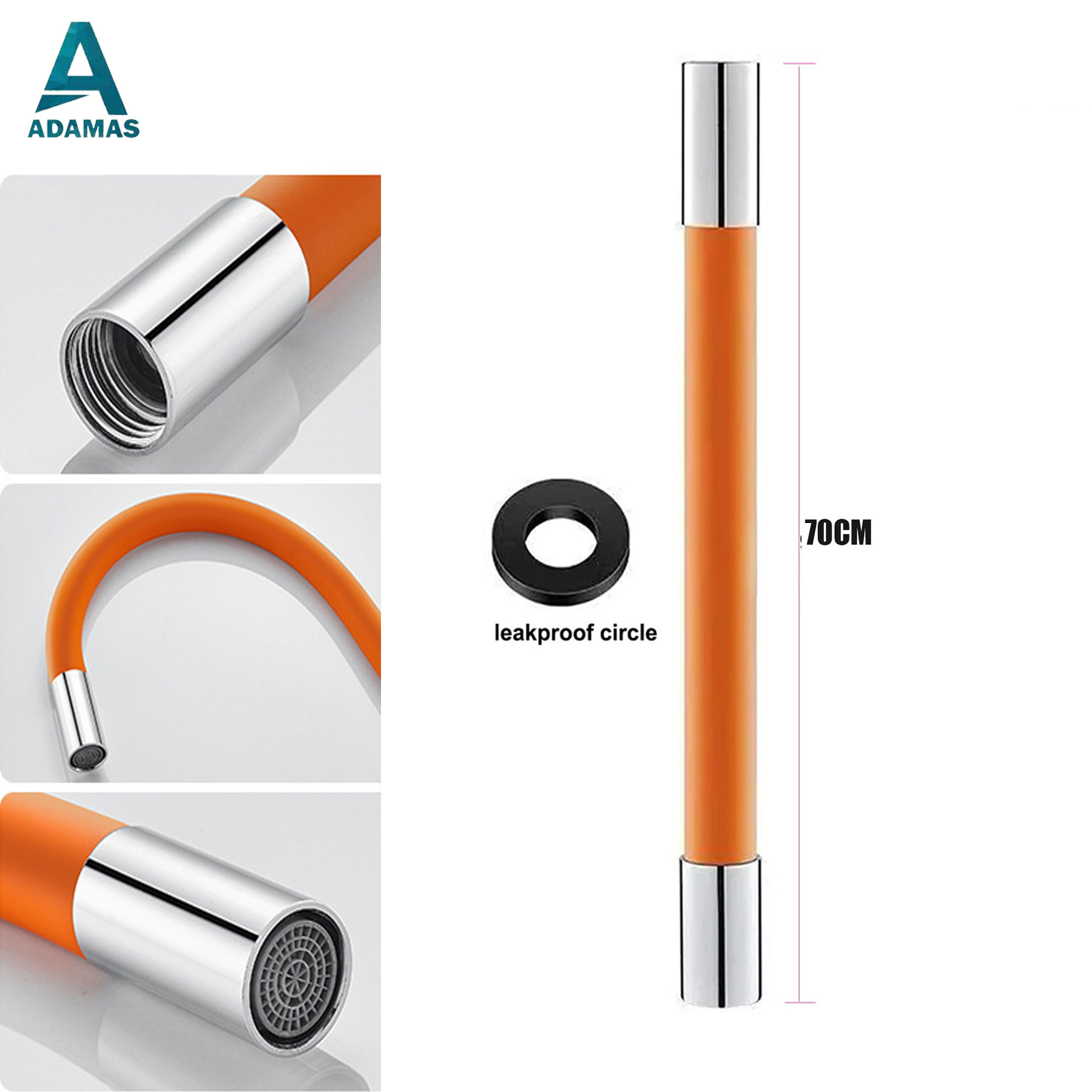 Faucet Extender Pipe Kitchen Bathroom Tap Extension Faucet Universal ...