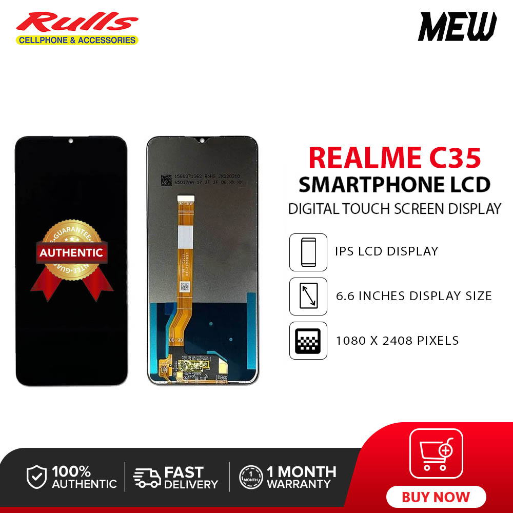 Smartphone LCD for Realme C35 Digital Touch Screen Display Frame ...