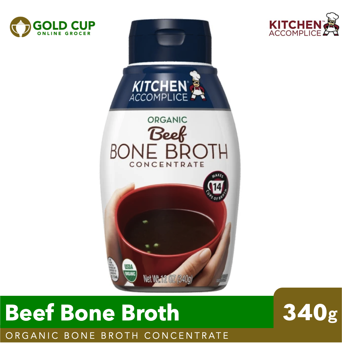 Kitchen Accomplice Organic Beef Bone Broth Concentrate 340g | Lazada PH