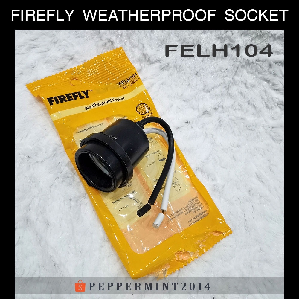 Firefly Weatherproof Rubber Receptacle Socket FELH104 Outdoor Weather ...