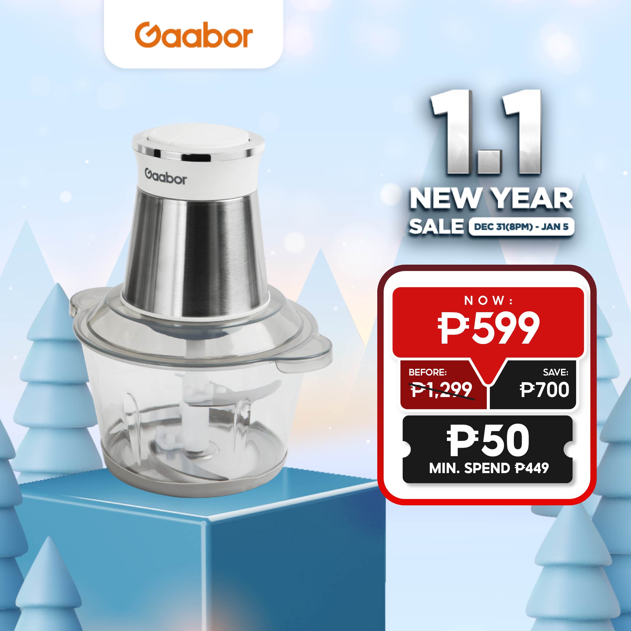 Gaabor X DONLIM Electrical Meat Grinder Food Processor Electric ...