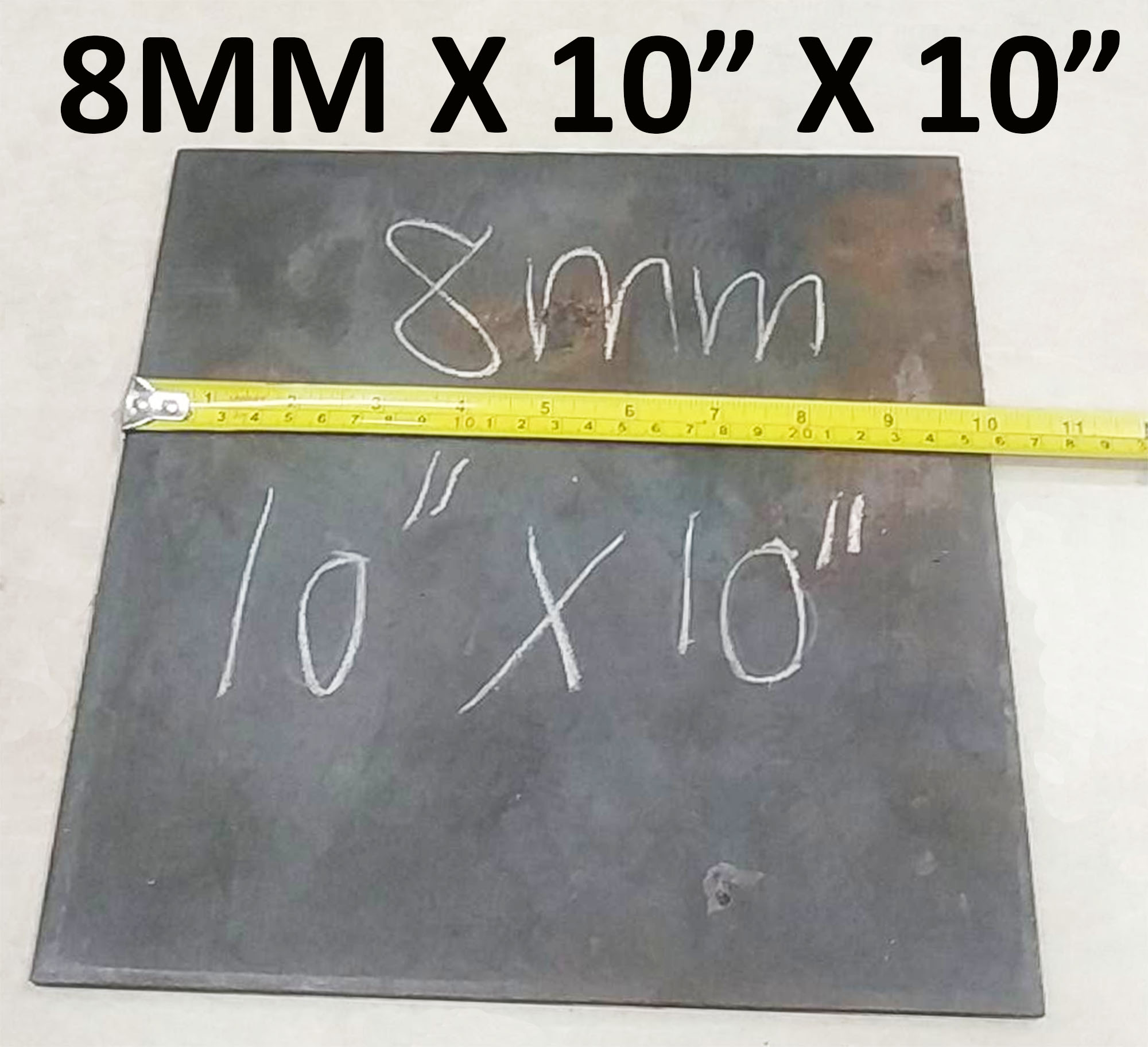 MS BASE PLATE 8MM X 10" X 10" MILD STEEL ...