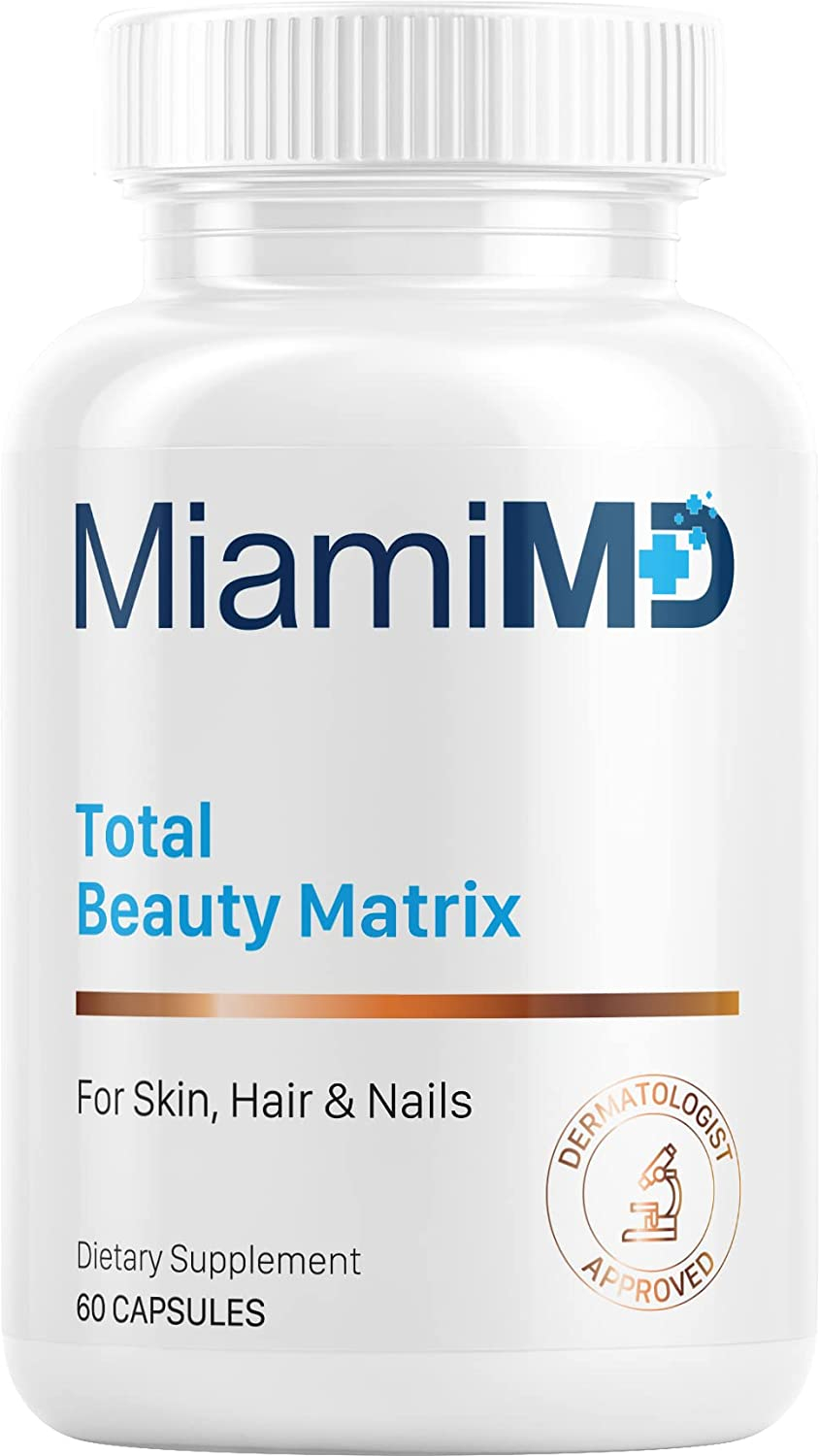MiamiMD Total Beauty Matrix Collagen Supplements for Women - Collagen ...