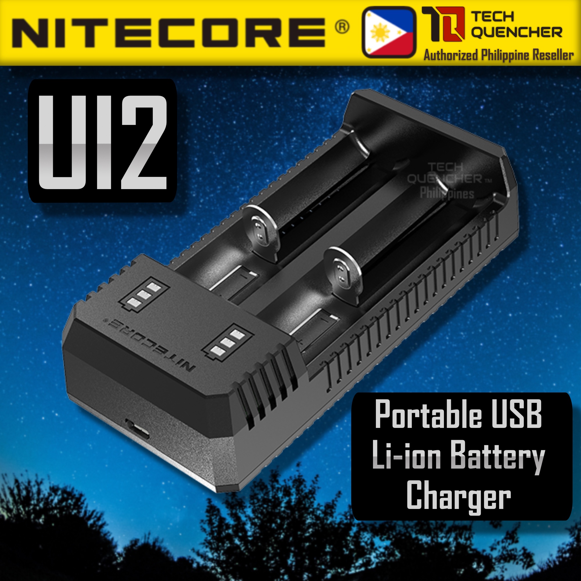 Nitecore UI2 Portable USB Li-ion Battery Charger - Lightweight Charger ...