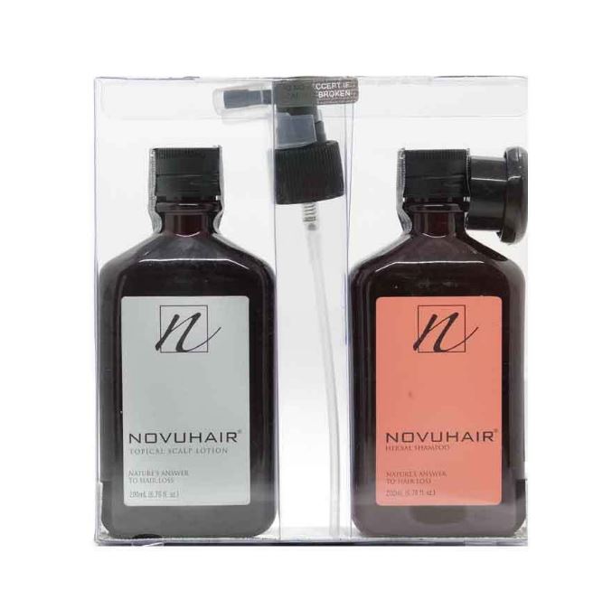 NOVUHAIR 2in1 Topical Herbal Scalp Lotion and Shampoo Set 200ml | Lazada PH