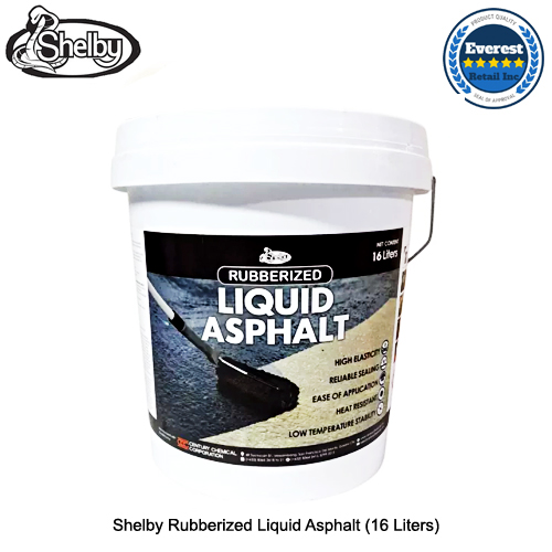Shelby Rubberized Liquid Asphalt 16 Liters / 1 Tin / 1 Pail ...