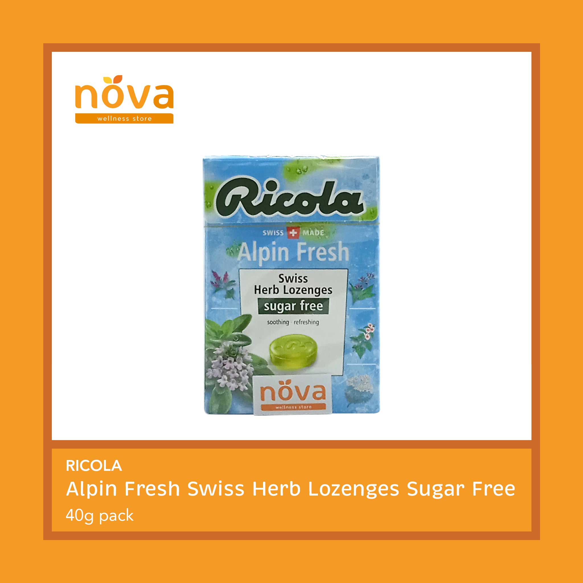 Ricola Swiss Herb Lozenges Sugar Free 40g (pack) | Lazada PH