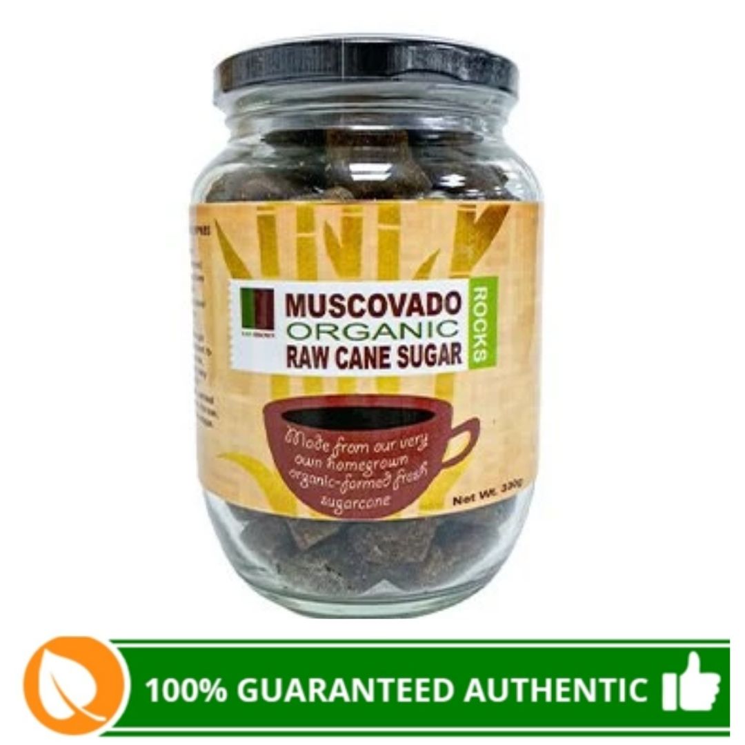 Raw Brown Organic Muscovado Sugar (Rocks) 300grams | Lazada PH