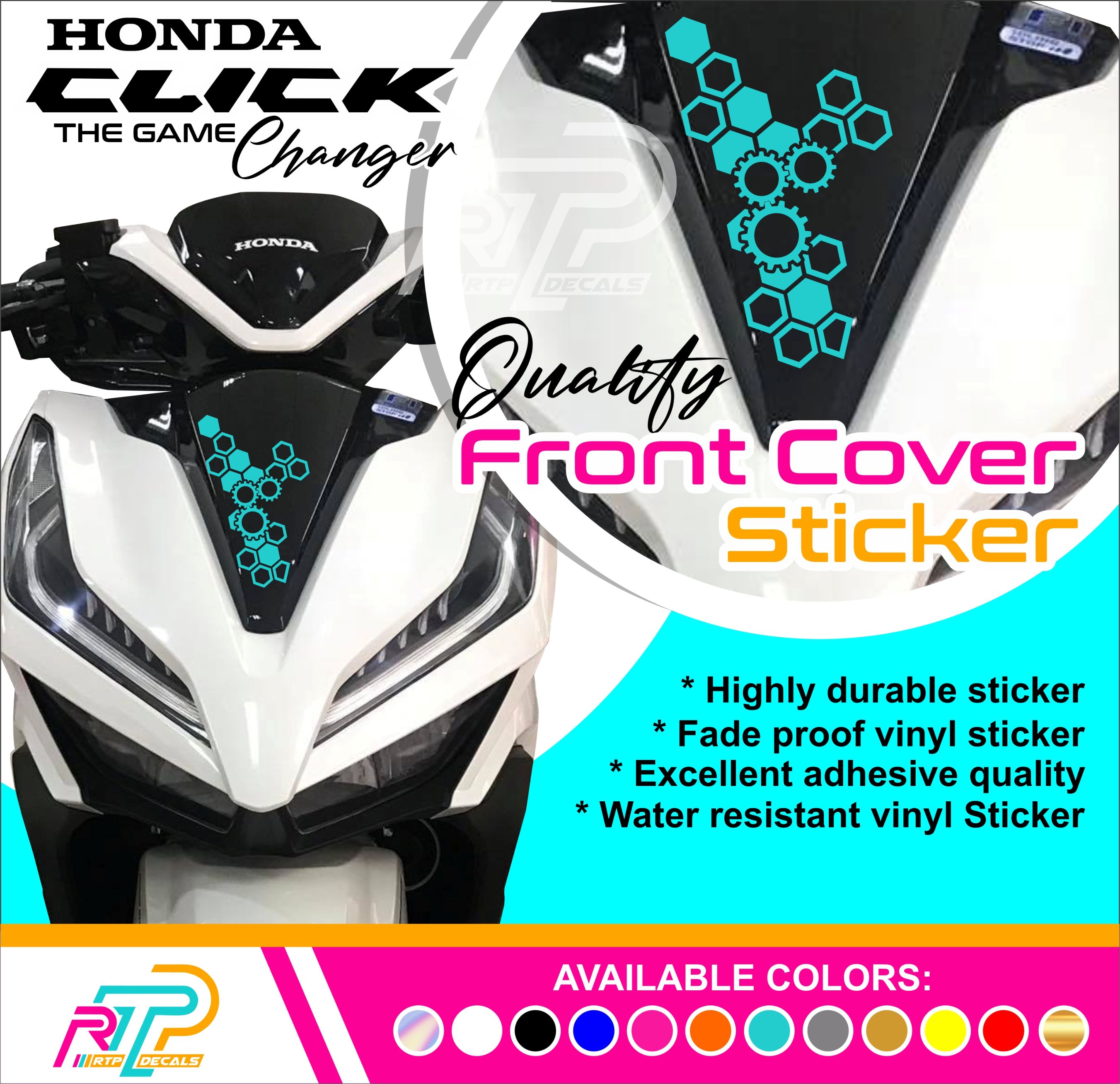 Honda Click Front Cover Decals Sticker | Lazada PH