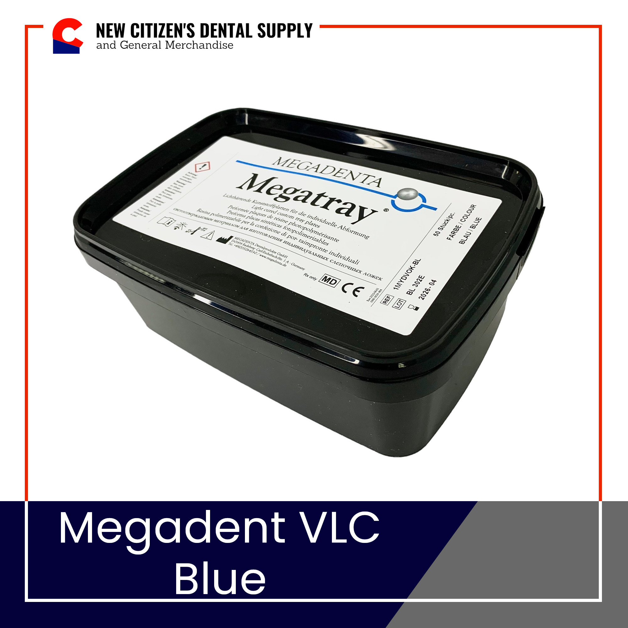 Megadenta VLC Light cure tray Blue/Pink | Lazada PH