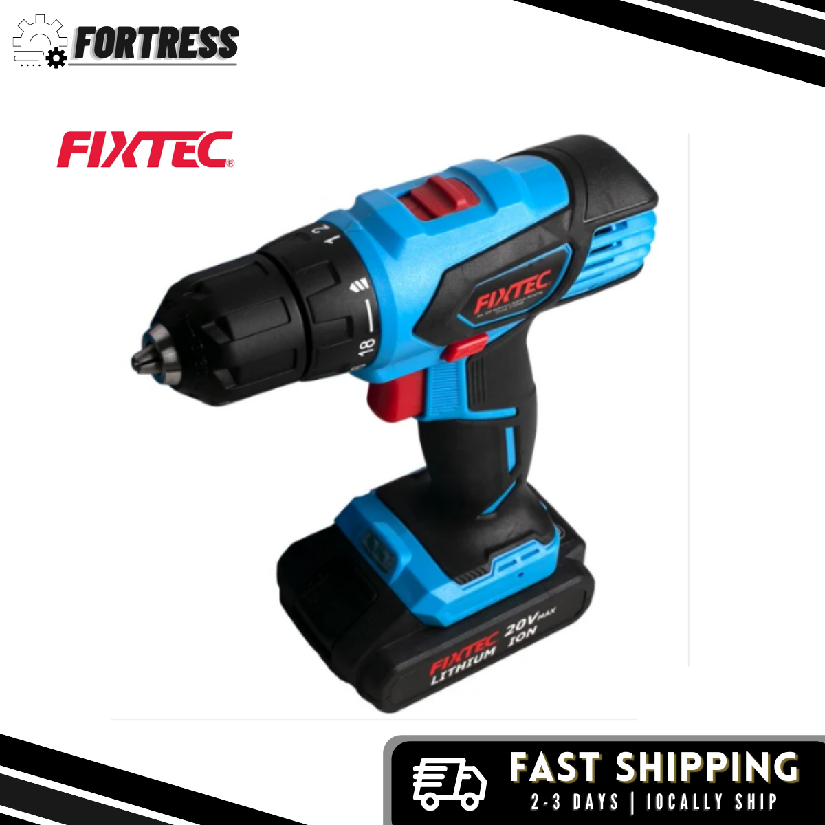 Fortress Fixtec 12V li-on Cordless Drill, Two battery (FCD12L05) | Lazada PH