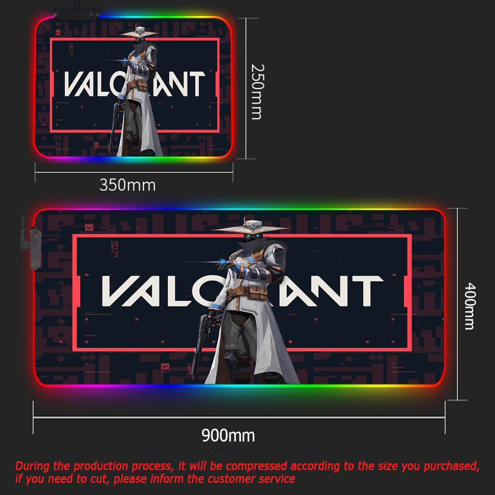 Setup Gaming Computer Mat Large Mouse Pad Valorant Cypher Playmats Game ...