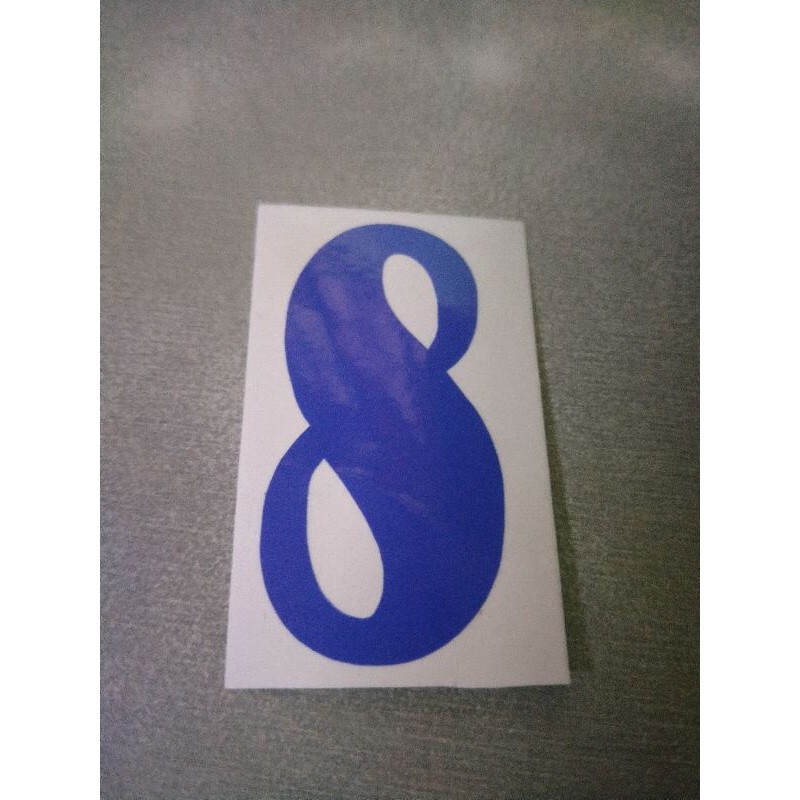 GLOSSY MINI NUMBER STICKER DECALS (0-9) 1x2 (estimated size) | Lazada PH