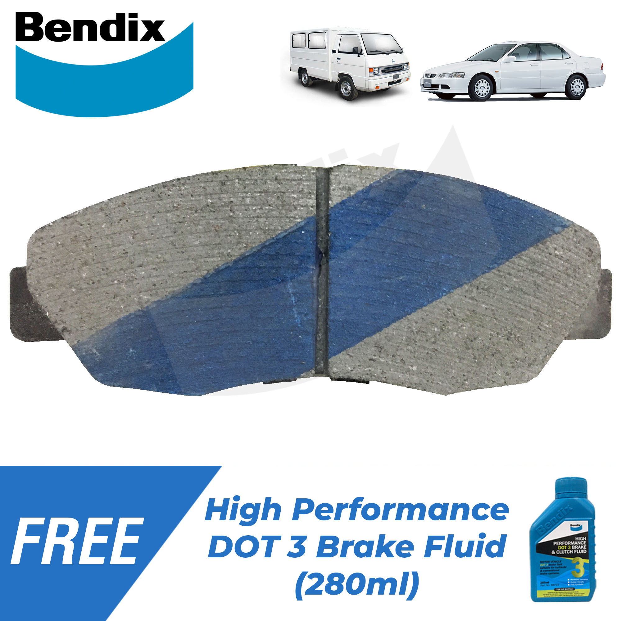 Bendix Brake Pads GCT DB1191 Front Set for Mitsubishi L300 Van 2009 ...