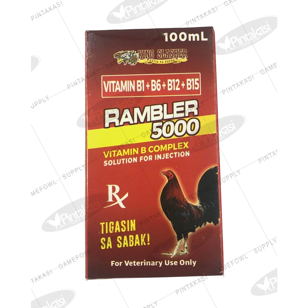 King Slasher Rambler 5000 100ml (Vitamin B1 B6 B12 B15) for Cock Birds and other Animals | Lazada PH