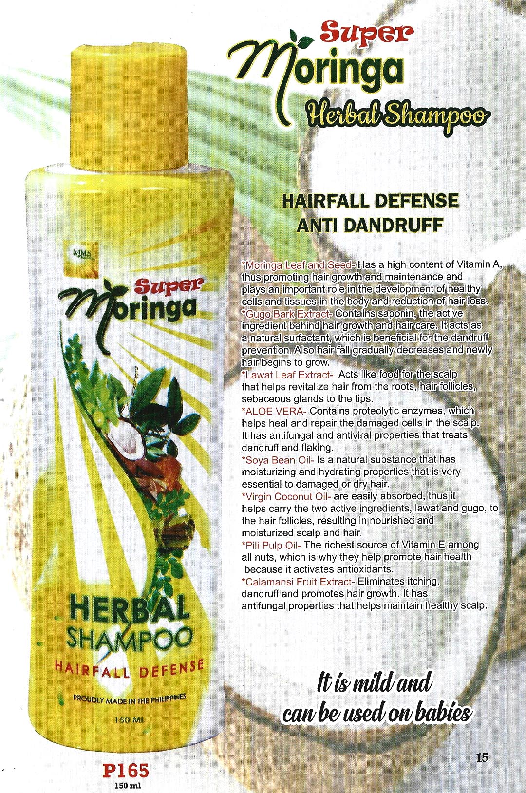 Super Moringa Herbal Shampoo | Lazada PH