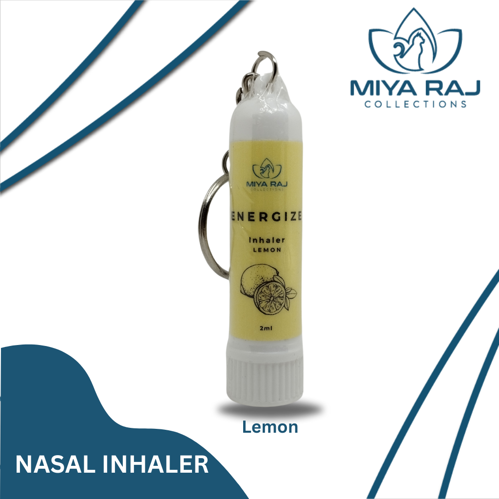 Miya Raj Collections - Lemon Nasal Inhaler, 2ml (Clears nasal passages ...