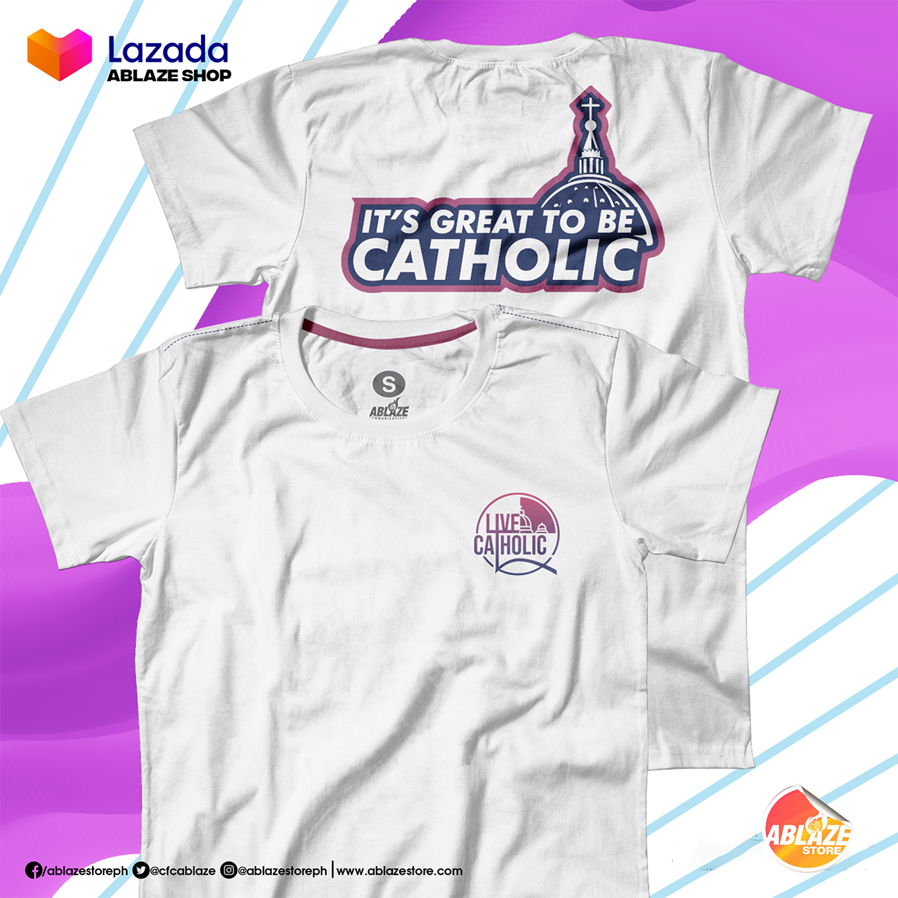 Live Catholic Shirt | Lazada PH