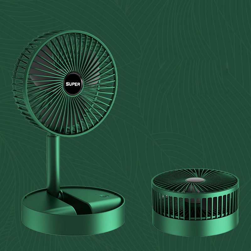 GAA Portable Mini Table Fan Multifunctional Folding Desk Fan 3-speed ...