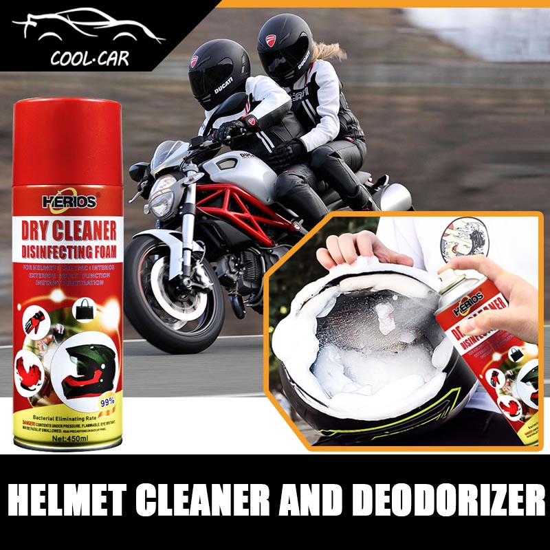 Helmet Disinfectant Motorcycle Helmet Cleaner Foam Helmet Deodorizer ...