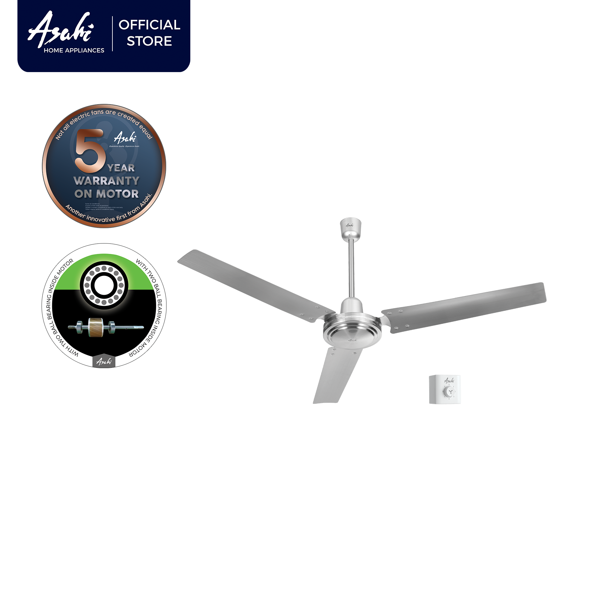 Asahi C 56SS Stainless Steel Ceiling Fan 56 inches | Lazada PH