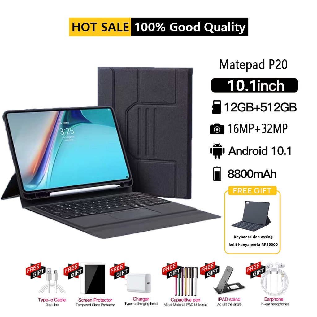 【New Arrival】 Tablet PC MatePad P20 10.1" 2022 New Edition [12+512GB ...