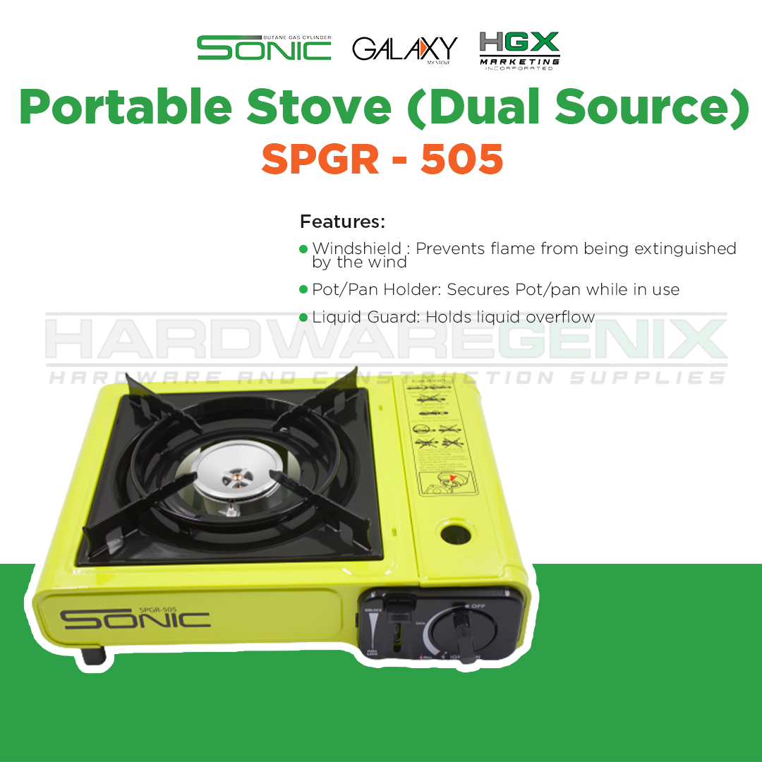 SONIC Portable Dual Source Gas Range (LPG & Butane) SPGR-505 | Lazada PH