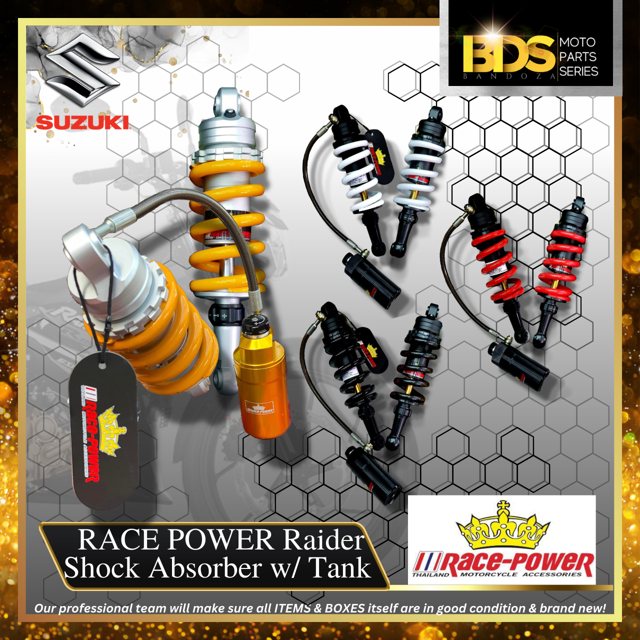 RACE POWER Shock Absorber w/ & w/o Tank Raider 150 [1 Year Warranty ...
