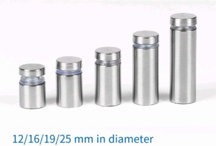 Stainless Standoff Bolt Mount Sign Acrylic Signage Display Stand Off ...