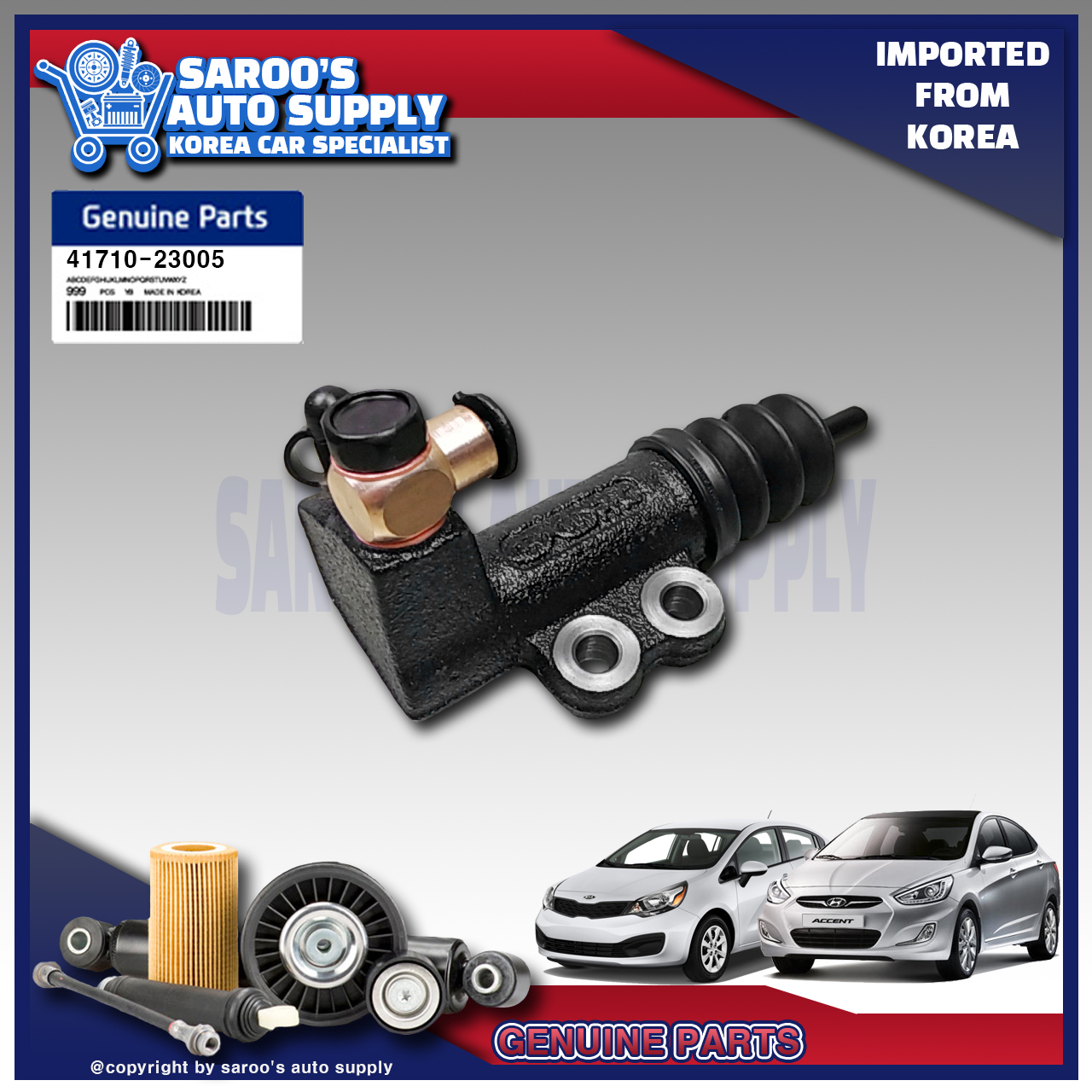 [Genuine] Clutch Release Cylinder For Hyundai Accent (06-18) , Rio (06 ...