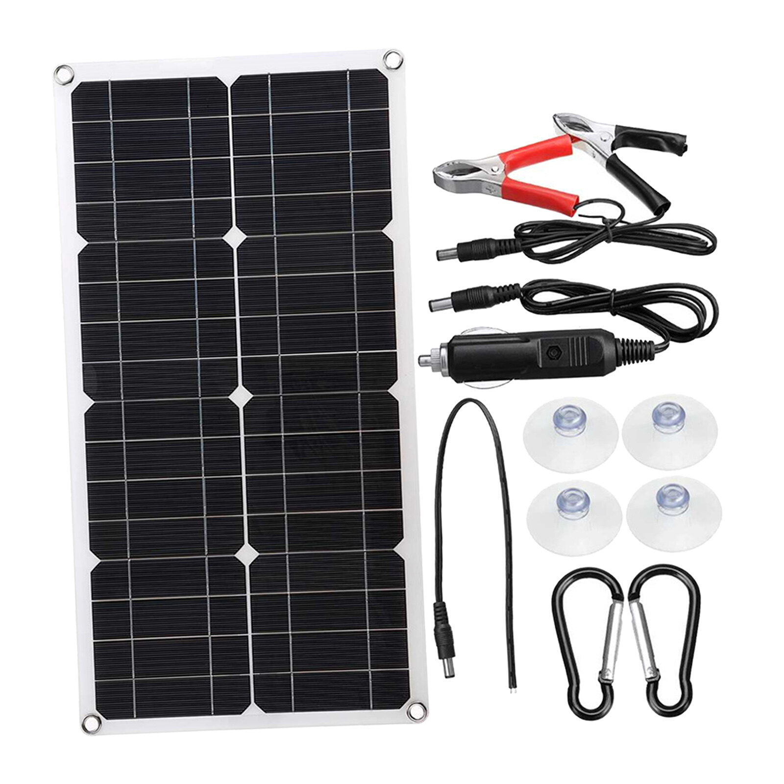 LazaraLives 100 Watt Solar Panel Starter Kit with 130cm DC Male Cable ...