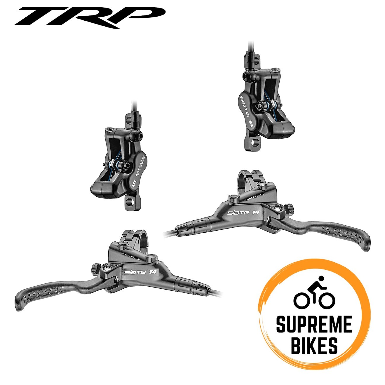 TRP Slate T4 4-Piston Hydraulic Brake Set Lever and Caliper | Lazada PH