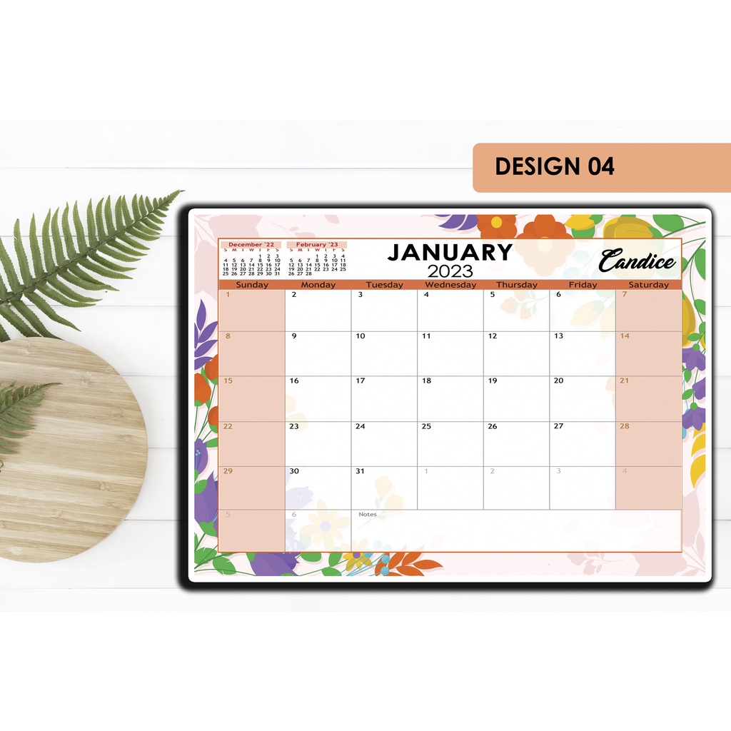 A3 Size | Big Size 2023 Desk Calendar Planner w Free Personalized ...