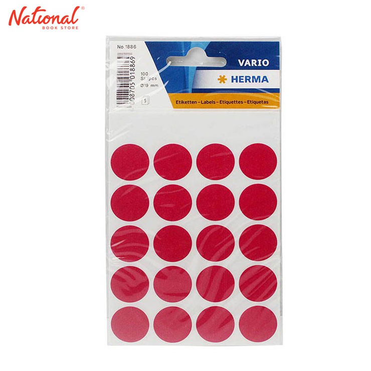 Herma Label Sticker 1886 19Mm Circle Plain 100S Pink | Lazada PH