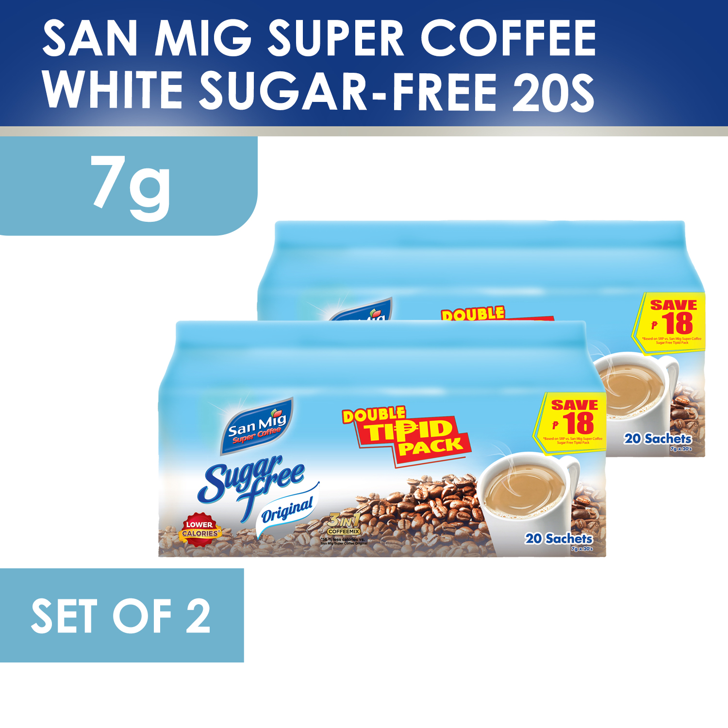 San Mig Super Coffee Orig SF Double Tipid Pack 20s (7g) Set of 2 | Lazada PH