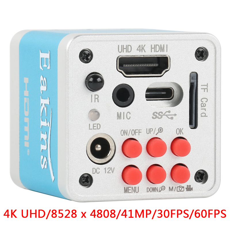 41MP 16MP 12MP 4K UHD 60FPS Microscope Camera Industrial Electronic ...